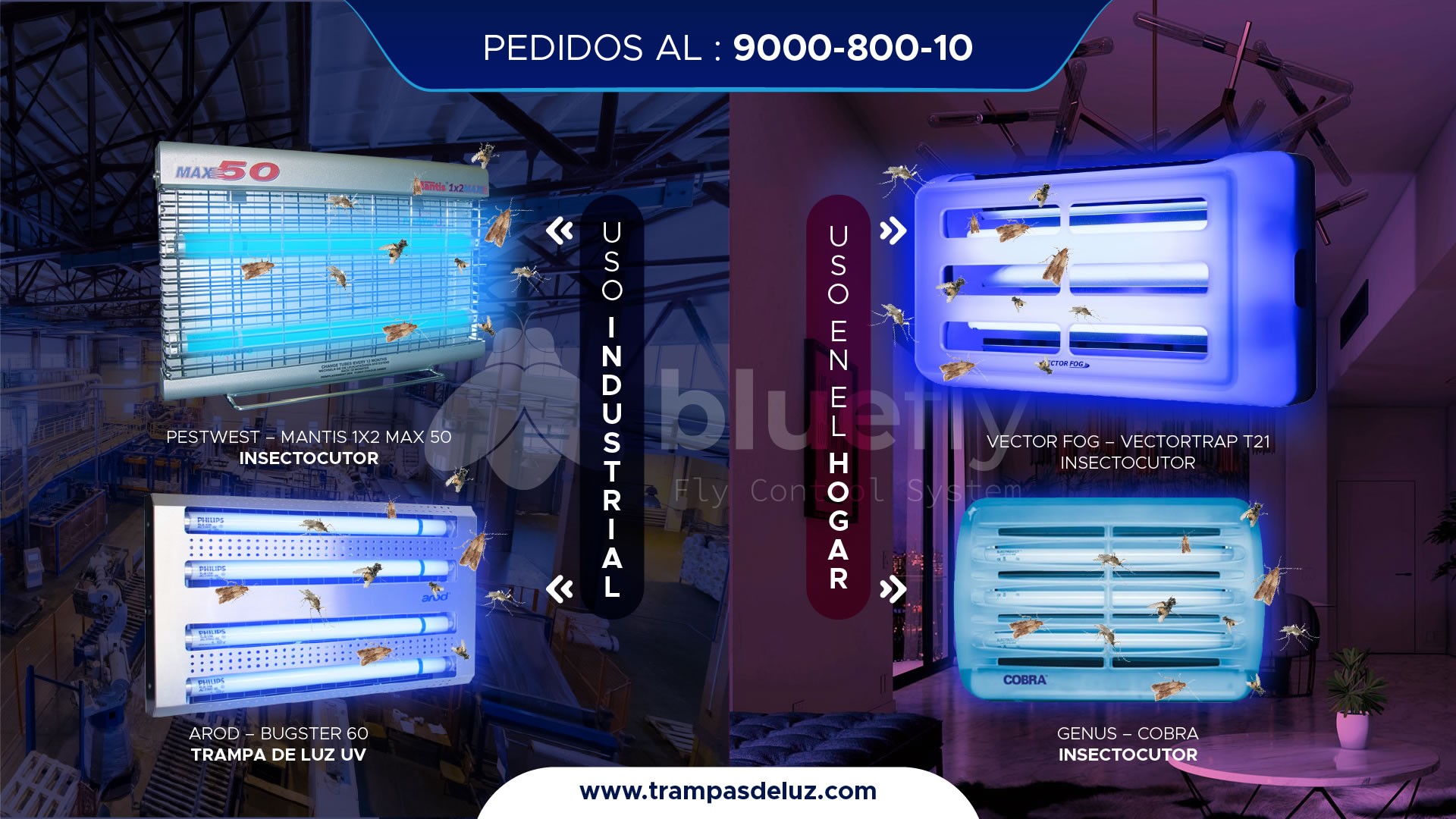 Trampas de Luz – Sistema de Control de Moscas