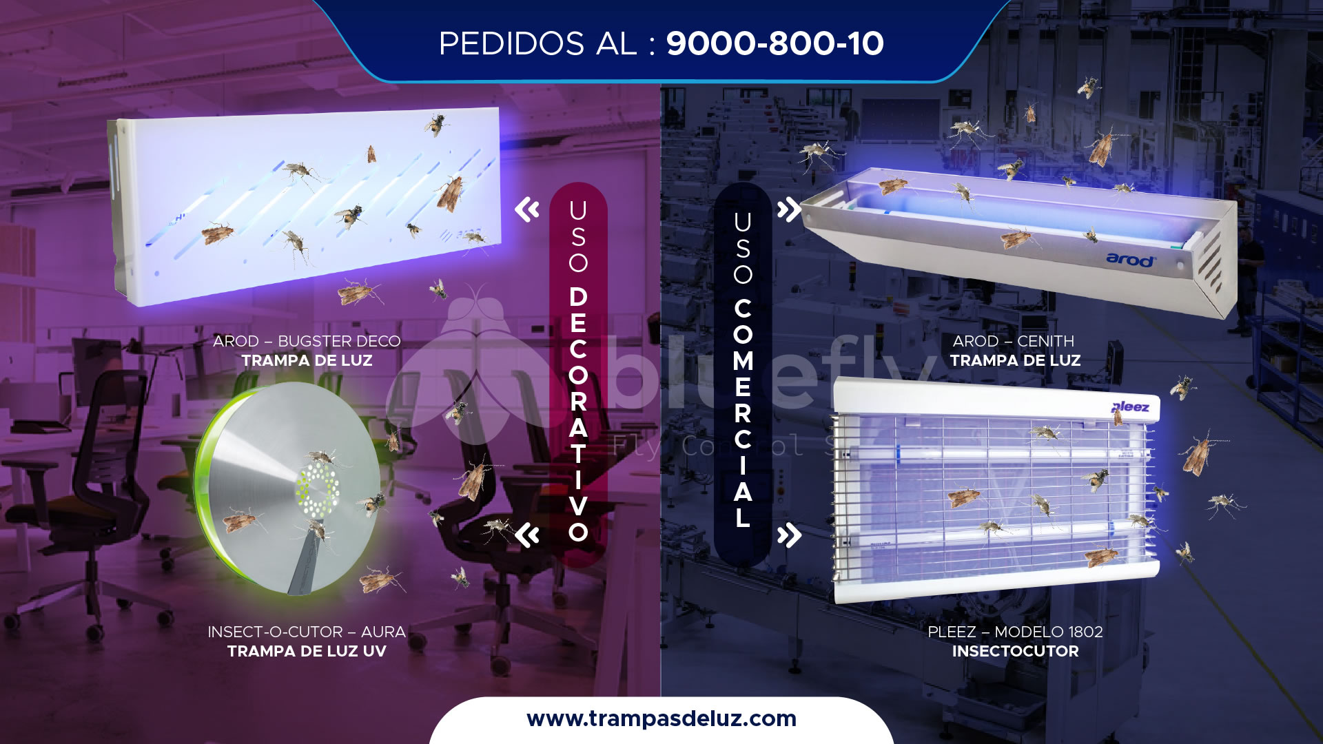 Trampas de Luz – Sistema de Control de Moscas